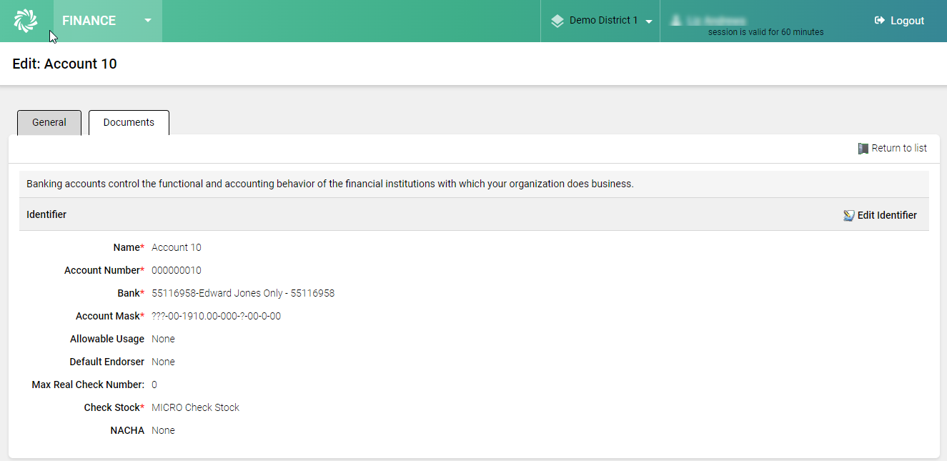 BA Add Banking Accounts - Cking Accounts